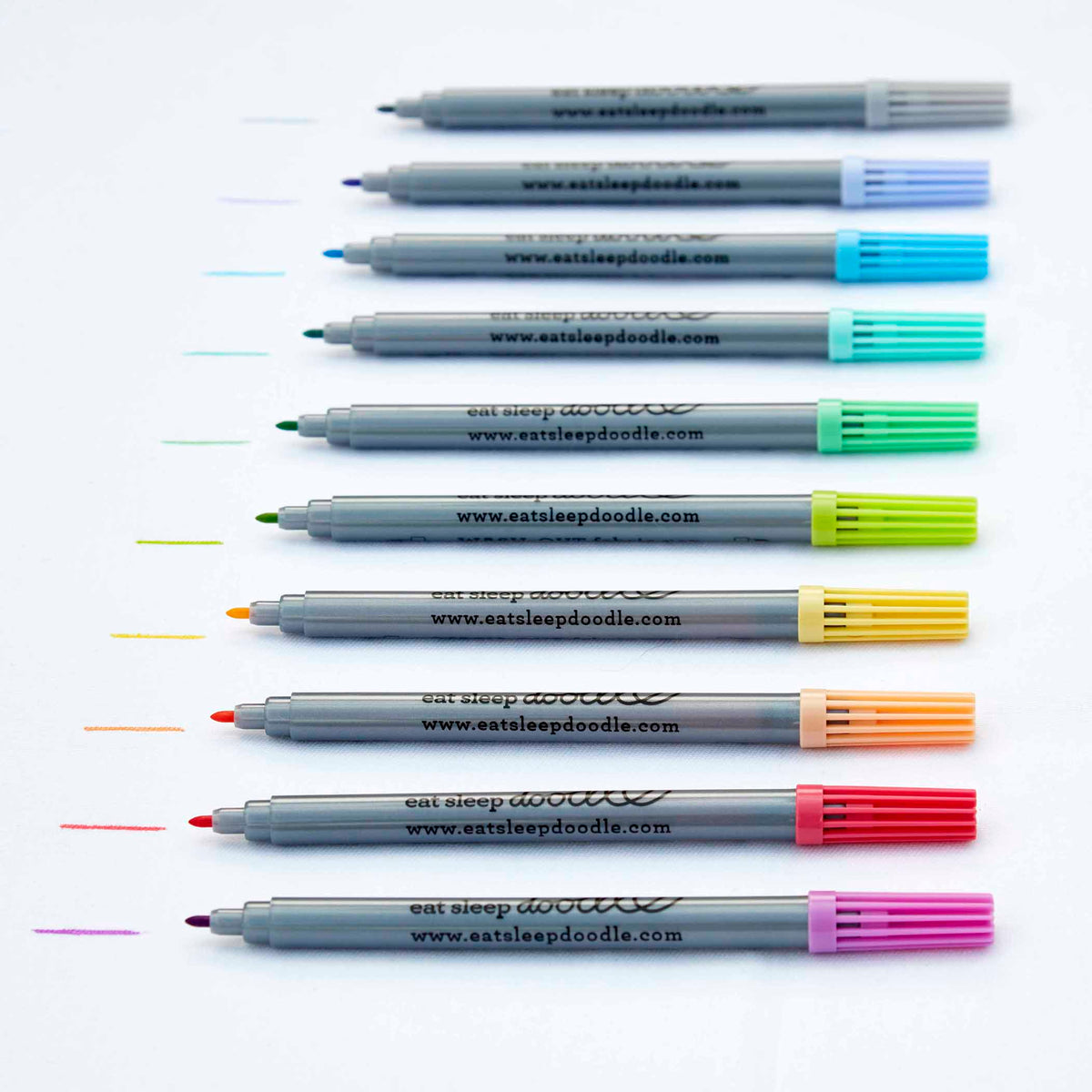 Pastel Felt Tip Fabric Pens Wash Out Colours | eatsleepdoodle