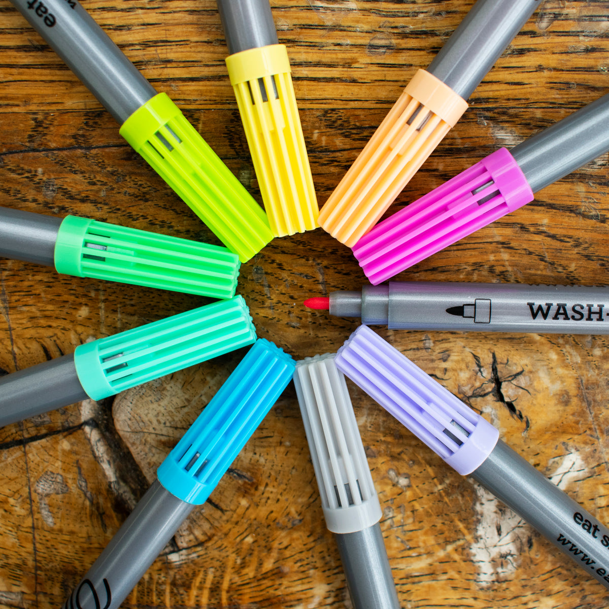 Pastel Felt Tip Fabric Pens Wash Out Colours | eatsleepdoodle